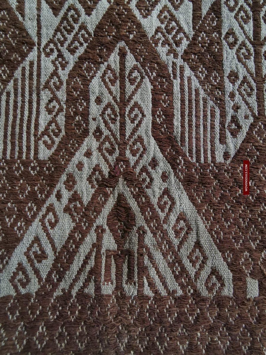 526 RARE Antique Sumatran Tampan Ship cloth Textile Art - WOVENSOULS ...