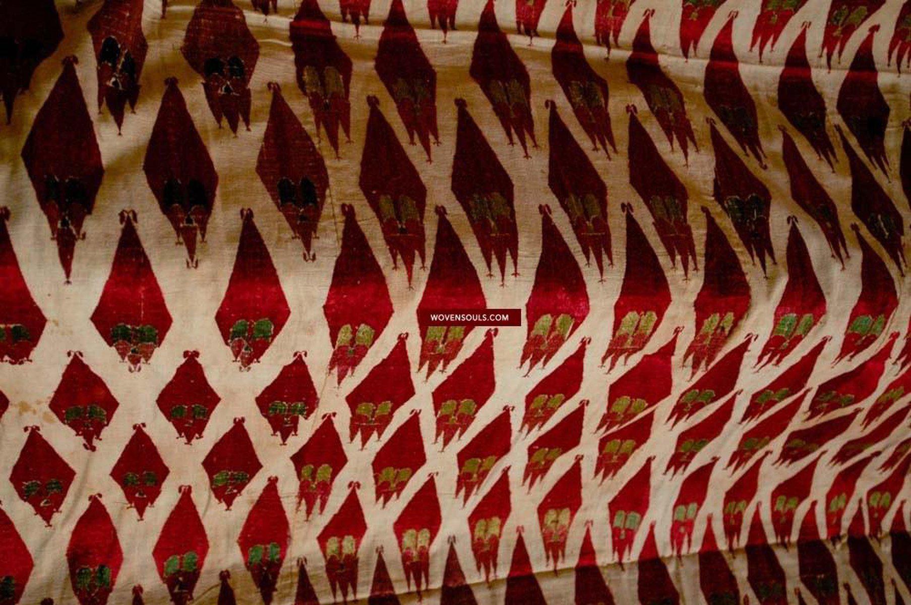 568 Antique Khanjar Thirma Phulkari Bagh Silk Embroidery Textile art ...