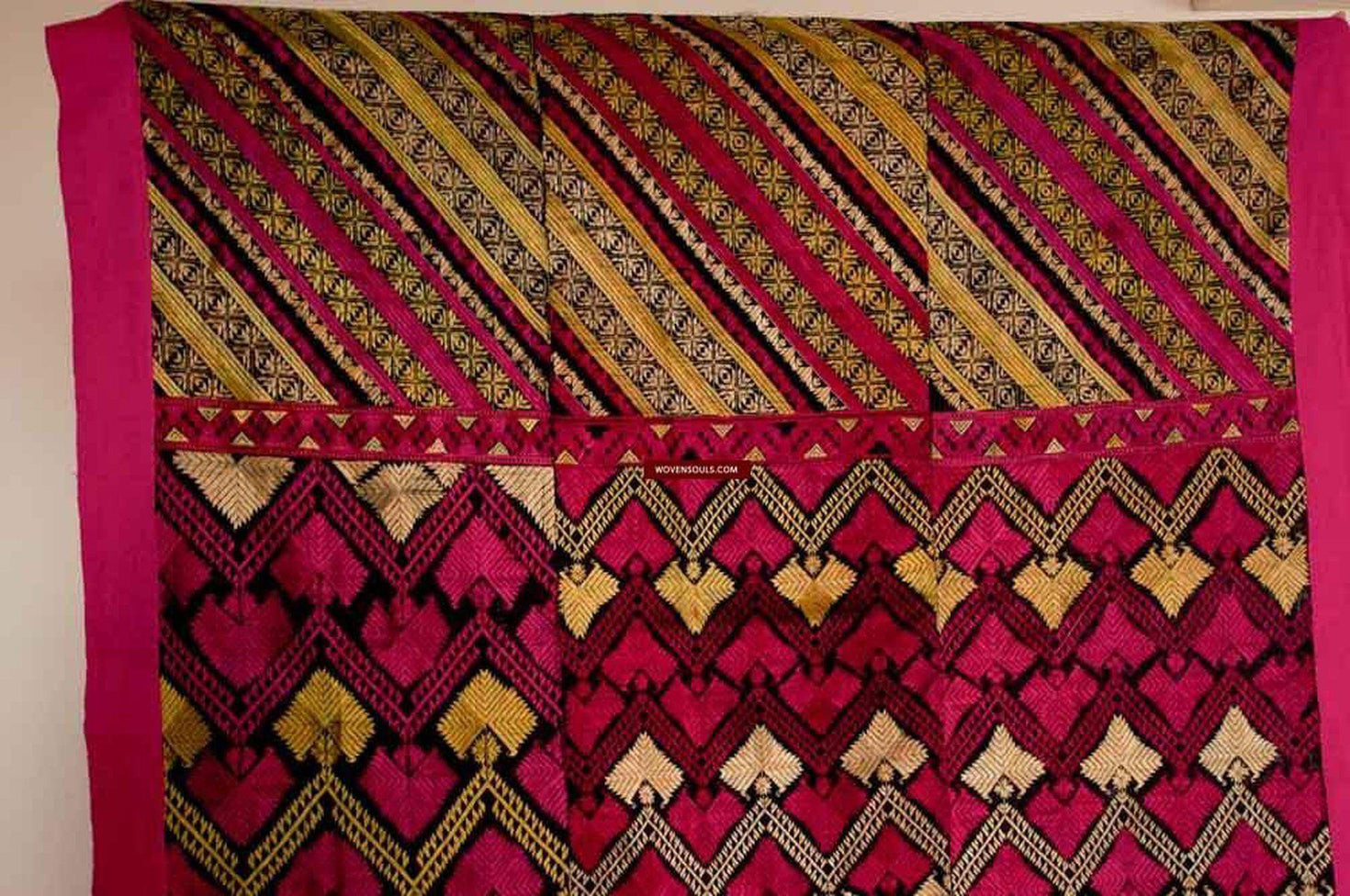 583 Antique Striking Swat Valley Shawl Textile Embroidery – WOVENSOULS ...