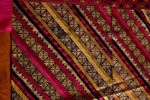 583 Antique Striking Swat Valley Shawl Textile Embroidery – WOVENSOULS ...