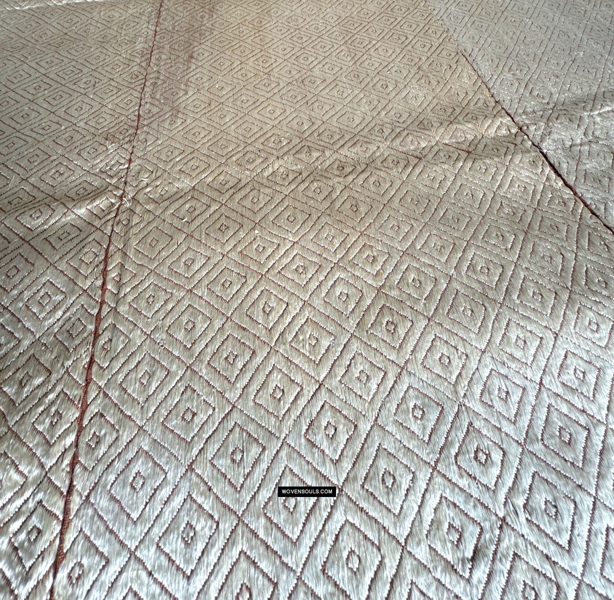 674 White Chand Bagh Phulkari Indian Textile Art – WOVENSOULS Antique ...