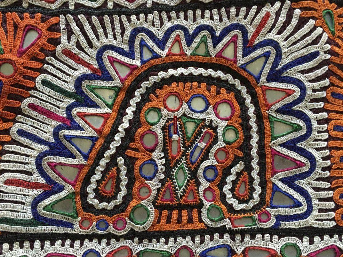 732 Vintage Rabari Embroidery Textile Art Dowry Bag - Antique Art ...