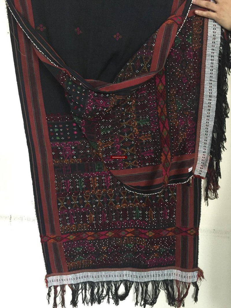 881 SOLD Vintage Batak Ulos - Beaded Shoulder Cloth of the Batak People ...