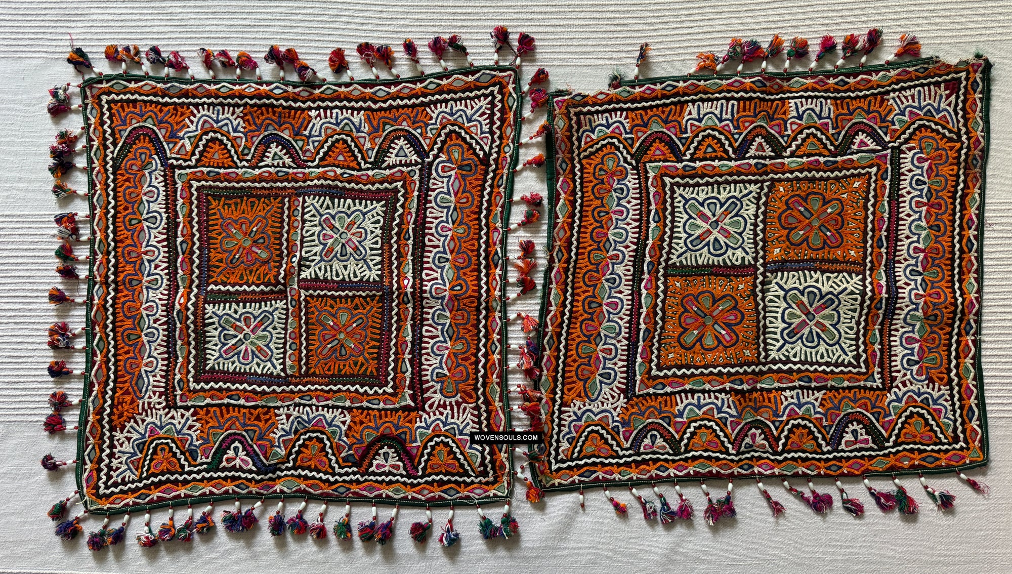 941 Vintage Rabari Embroidery Chaakla Panels from Kutch Gujarat ...