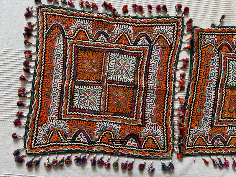 941 Vintage Rabari Embroidery Chaakla Panels from Kutch Gujarat ...