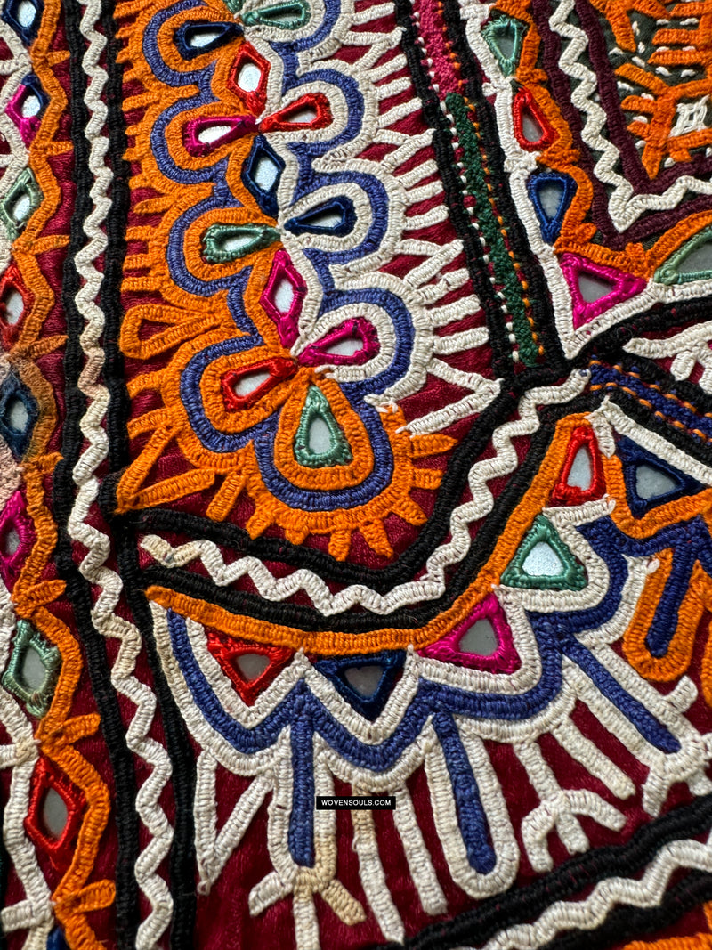 941 Vintage Rabari Embroidery Chaakla Panels from Kutch Gujarat ...
