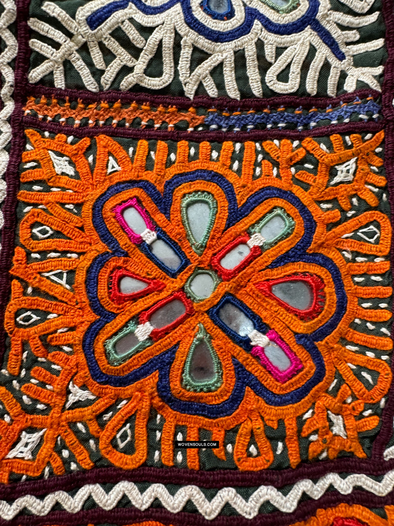 941 Vintage Rabari Embroidery Chaakla Panels from Kutch Gujarat ...