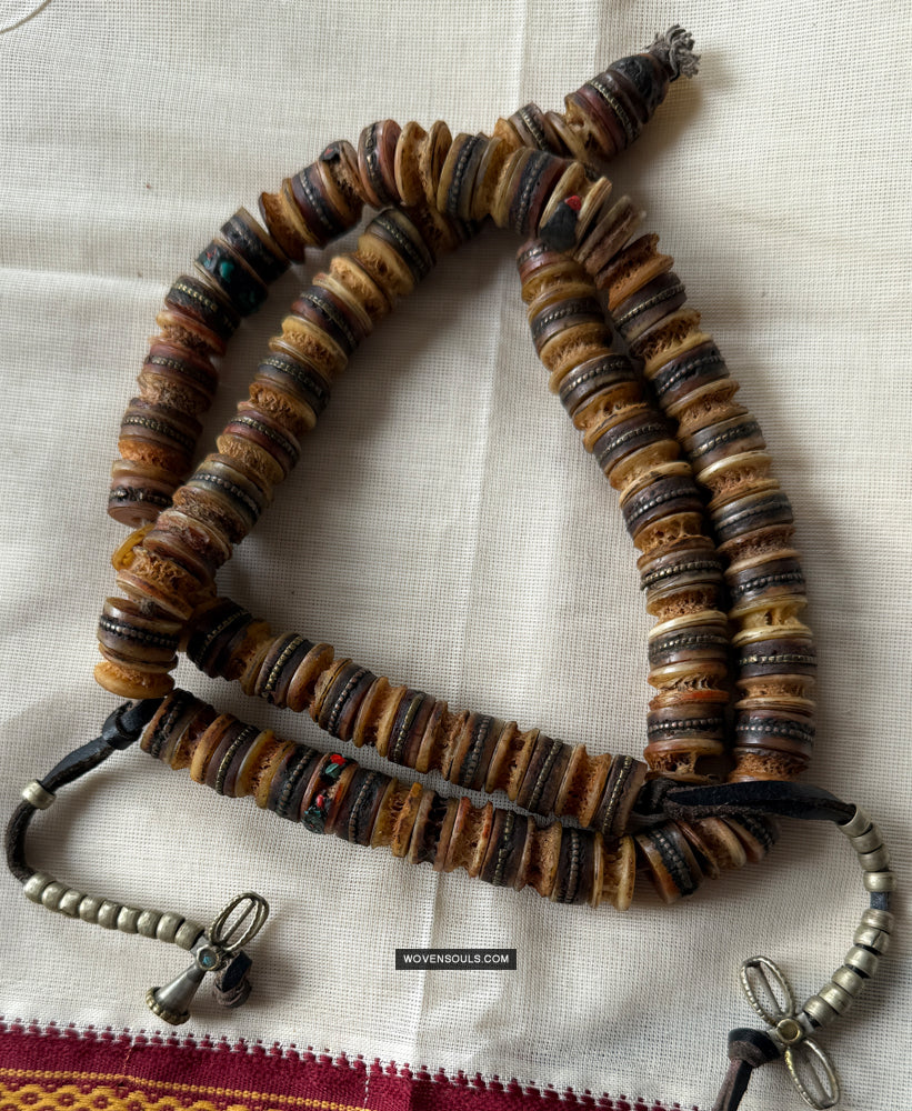 933 Antique Tibetan Buddhist Mala Meditation Beads – WOVENSOULS Antique ...