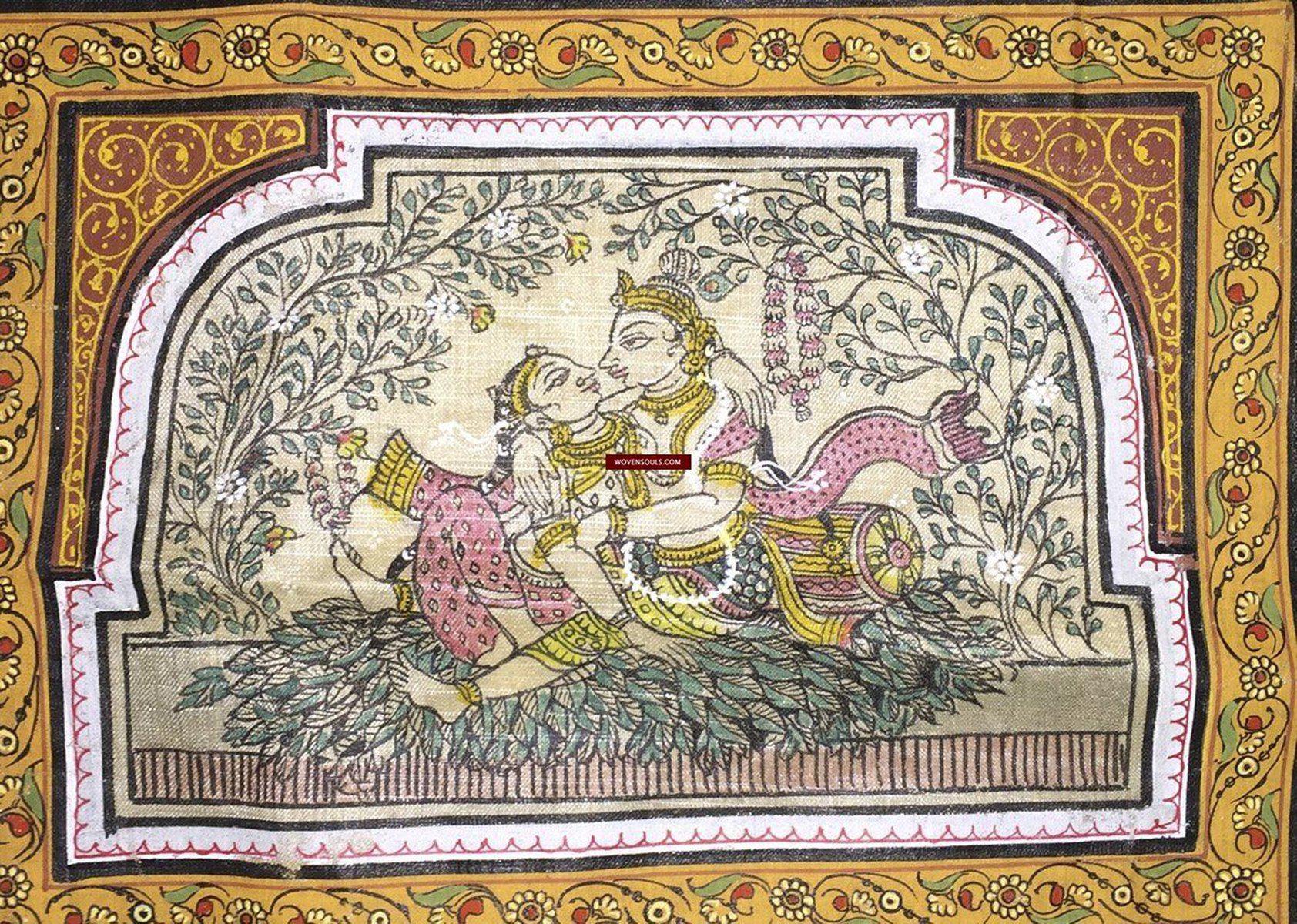 Traditional Folk Art Painting - Patta Chitra - WOVENSOULS Antique ...