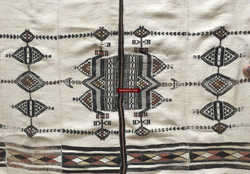 1014 SOLD Vintage Fulani Woven Blanket Textile - WOVENSOULS Antique ...