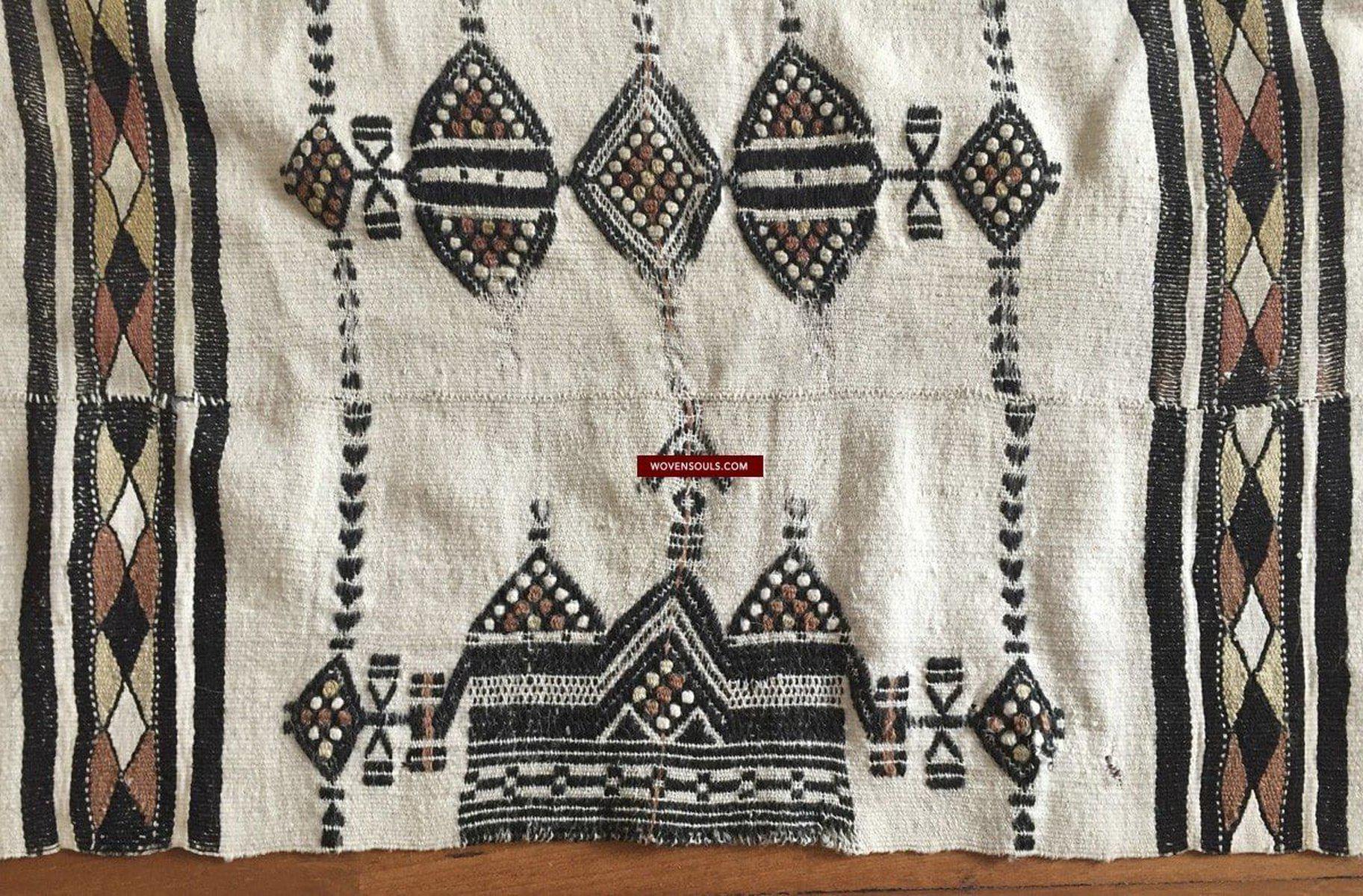 1014 SOLD Vintage Fulani Woven Blanket Textile - WOVENSOULS Antique ...