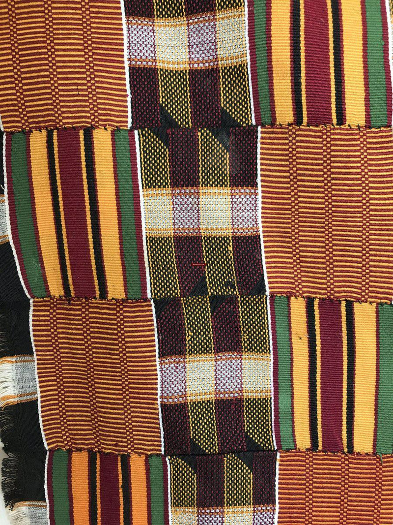1034 Old Kente Cloth - African Textile - WOVENSOULS Antique Textiles ...