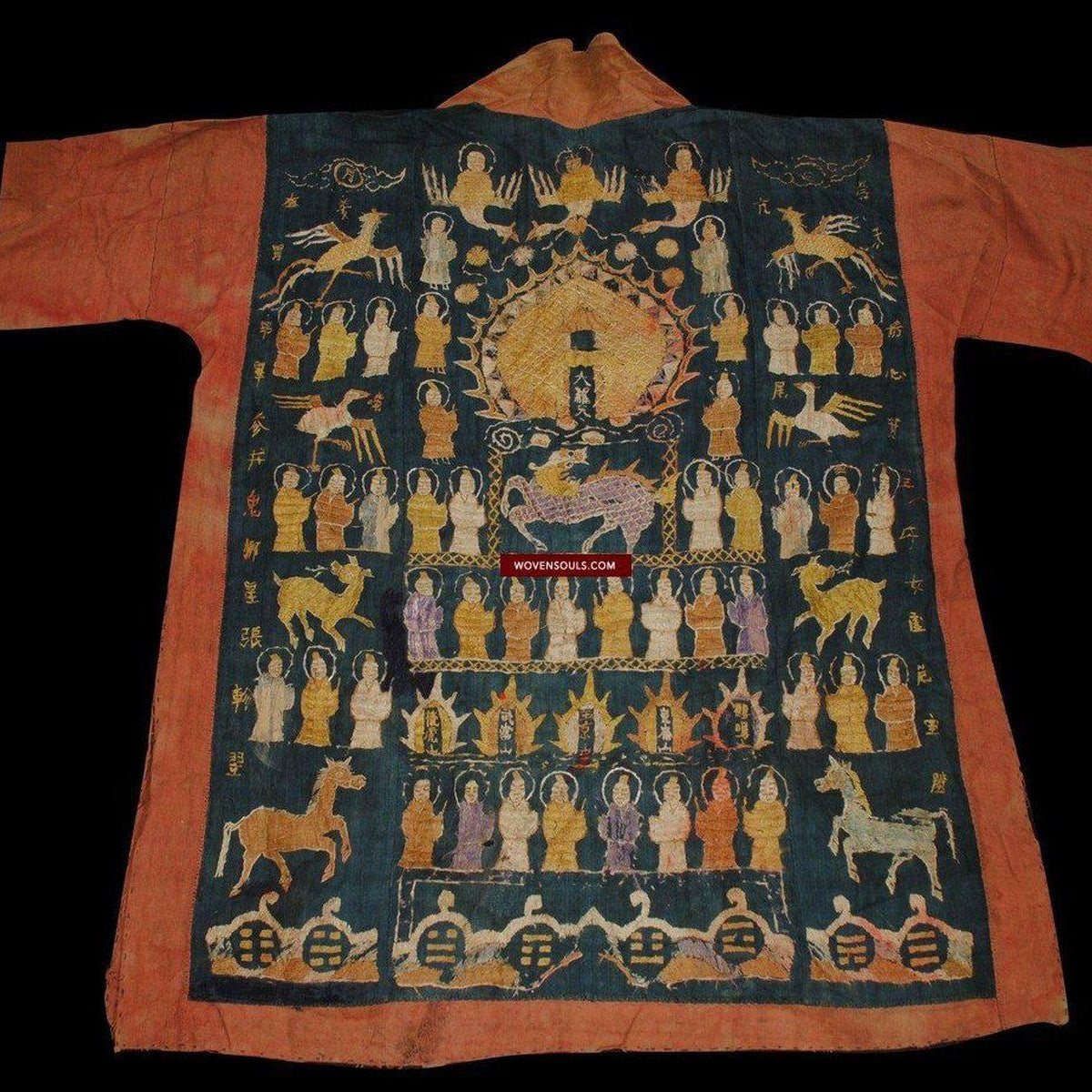 1057 Antique Dragon Yao Shaman Robe with Silk Floss – WOVENSOULS ...