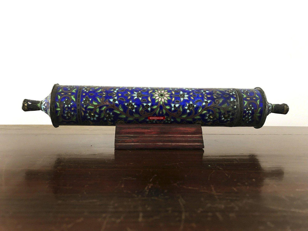 1087 SOLD Old Decorated Silver Letter Scroll Holder - WOVENSOULS ...