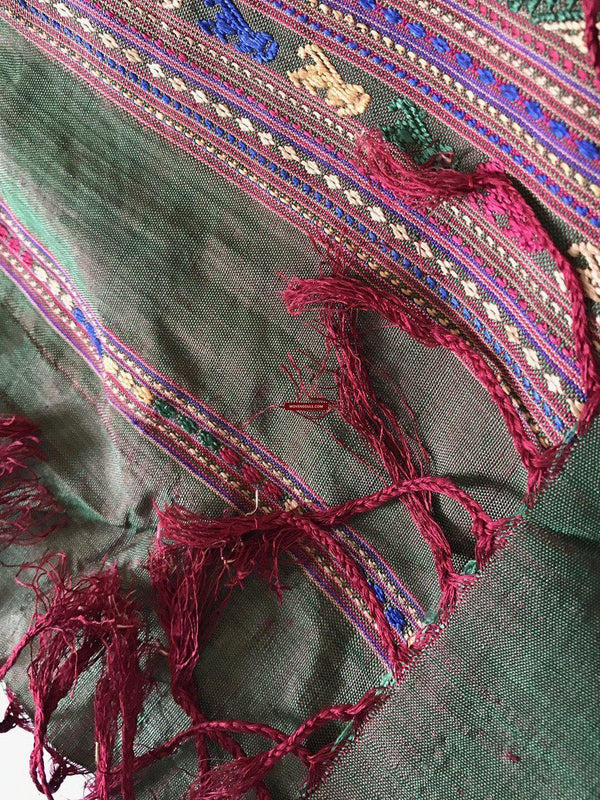 1094 Superfine Silk Ceremonial WeavingTextile Art - WOVENSOULS Antique ...