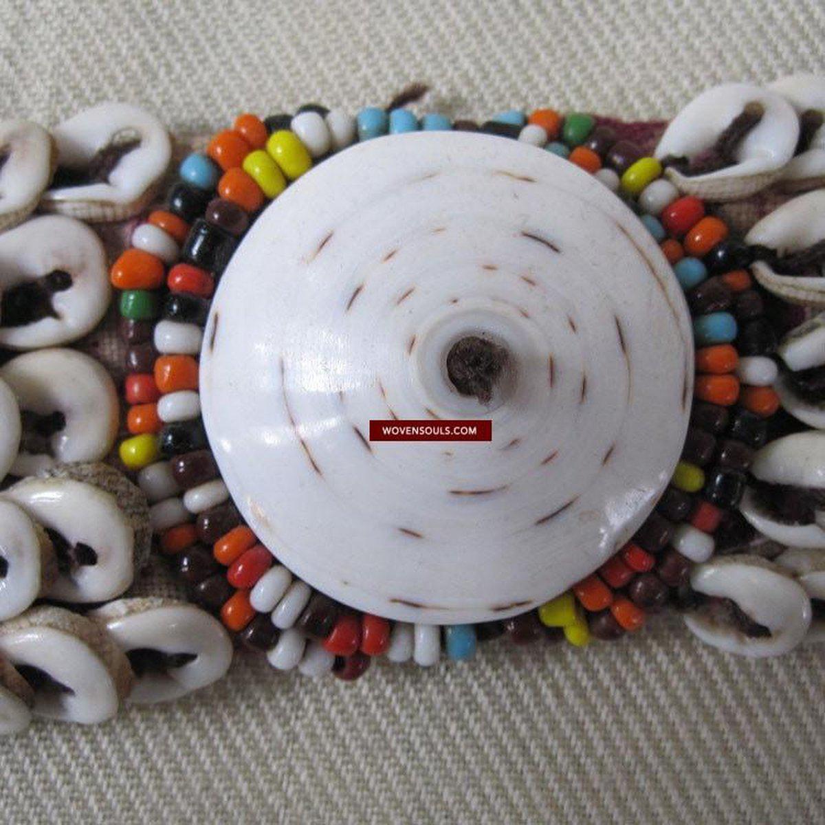 1098 SOLD Antique Maloh Belt Sash with Cowries & Beads - WOVENSOULS ...