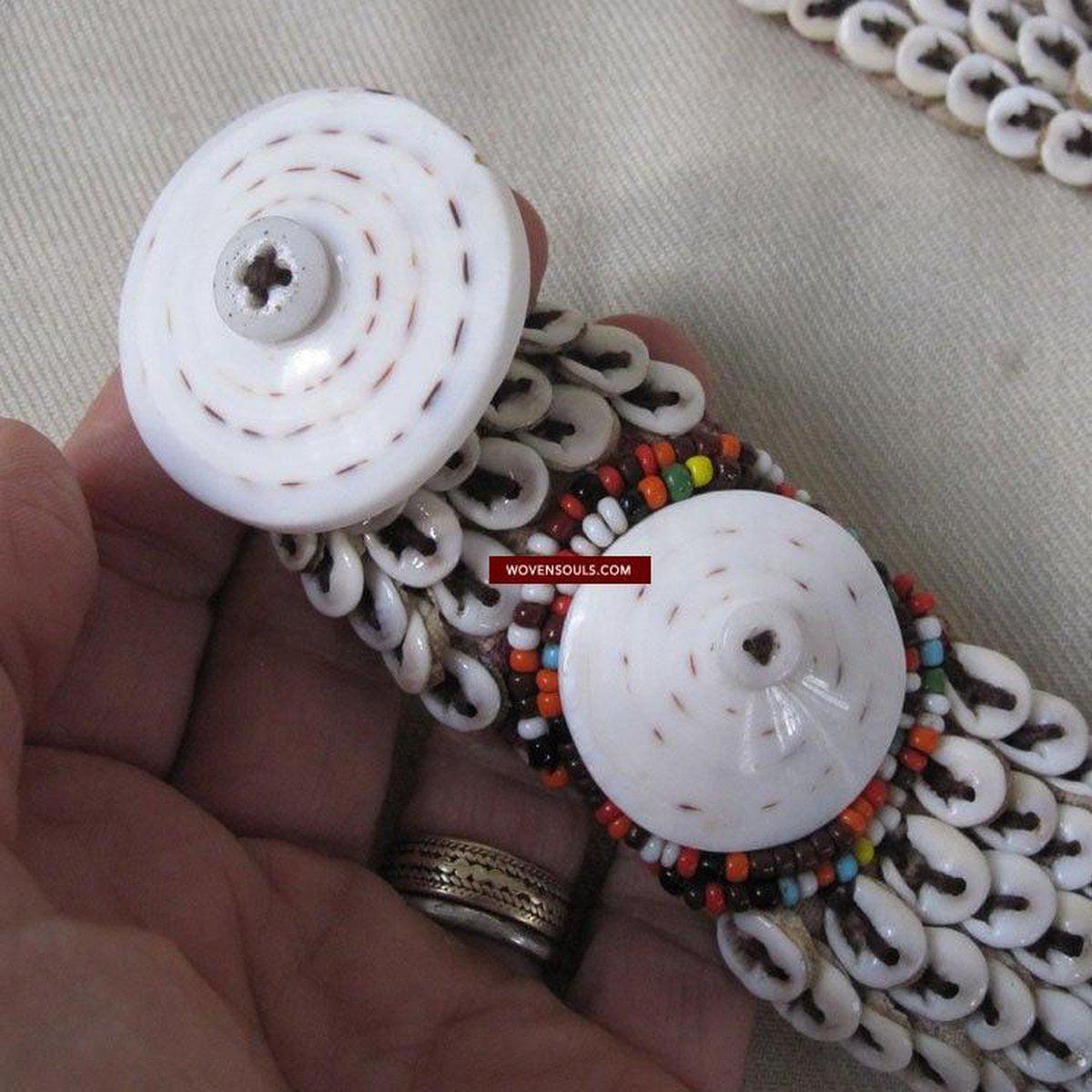 1098 SOLD Antique Maloh Belt Sash with Cowries & Beads - WOVENSOULS ...