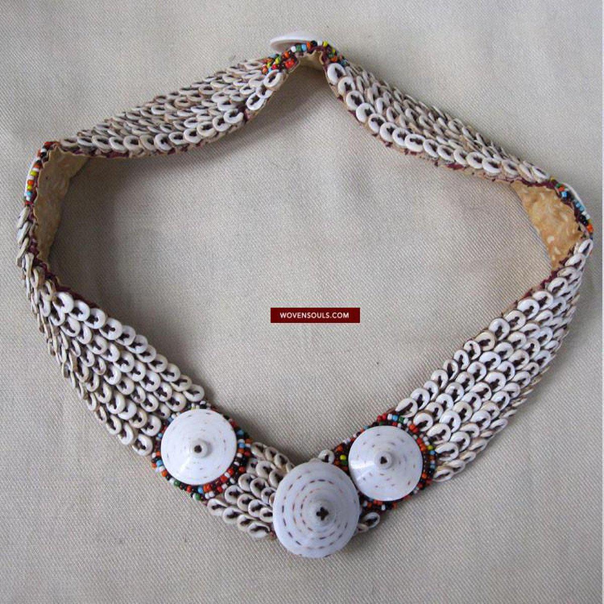 1098 SOLD Antique Maloh Belt Sash with Cowries & Beads - Antique Art ...