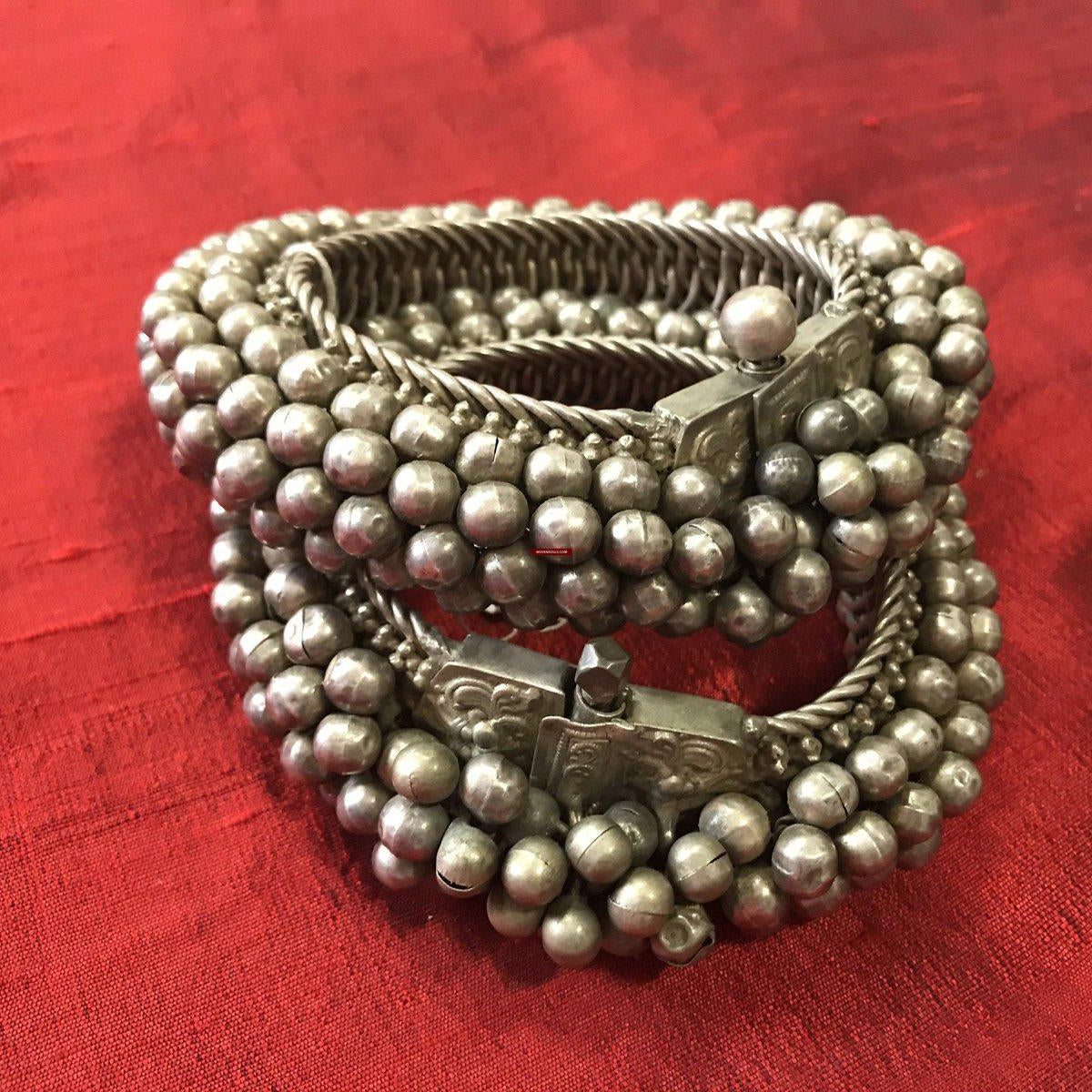 1137 Old Heavy Heirloom Silver Payal Anklets Indian – WOVENSOULS ...