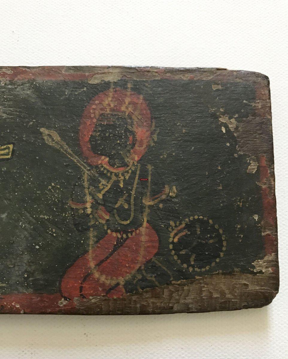 1138 Antique Hindu Manuscript Wood Covers - WOVENSOULS Antique Textiles ...