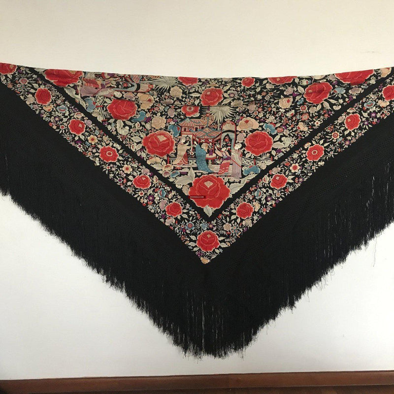 1156 Antique Manila Manton - WOVENSOULS Antique Textiles & Art Gallery