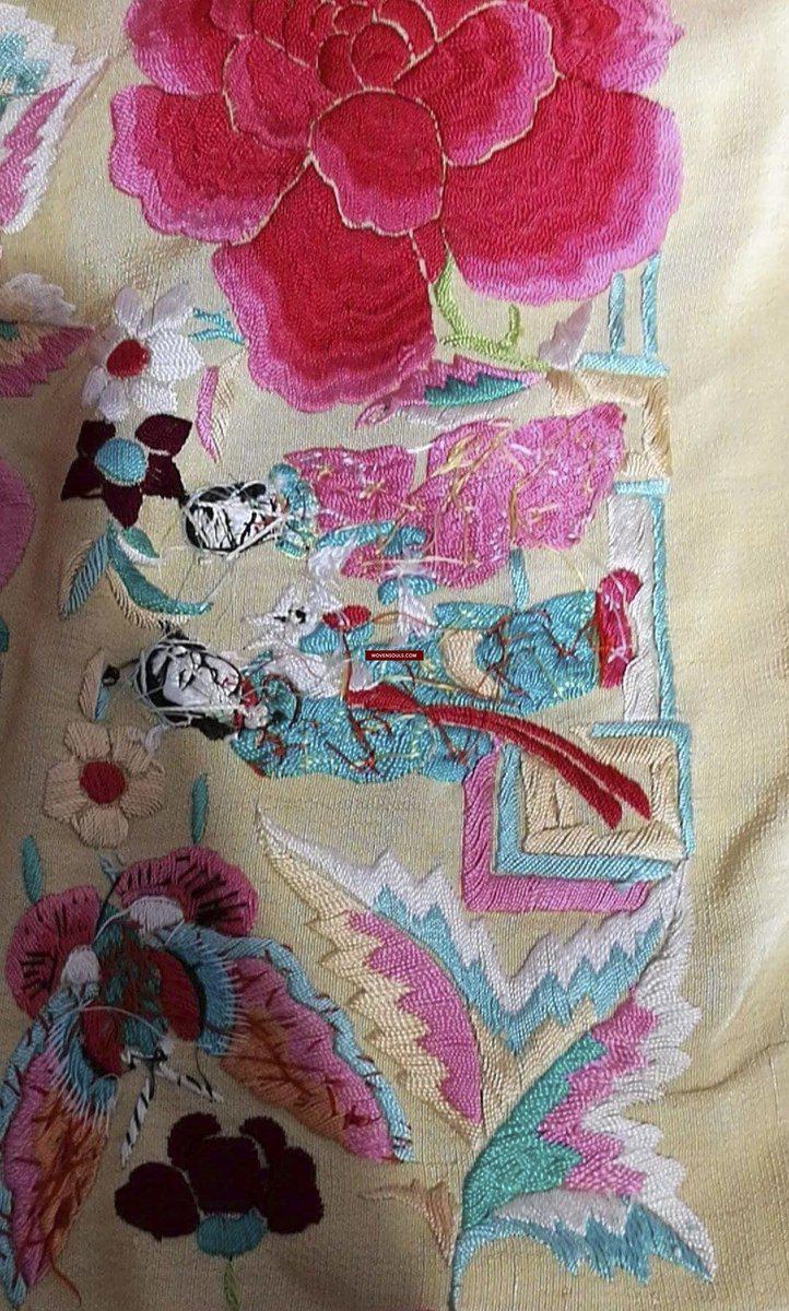 1157 Antique Double Sided Embroidery Manila Manton - Cantonese ...