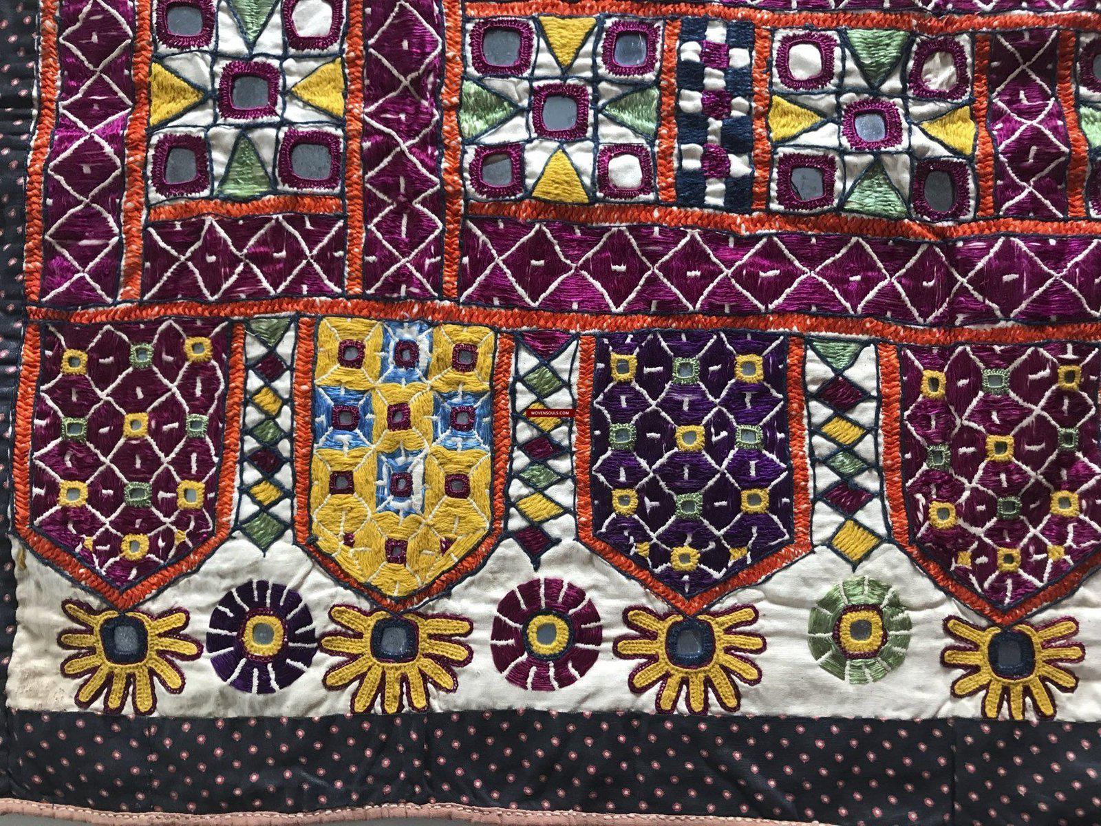 1200 Vintage Kutch Embroidery Home Decor from Gujarat - Antique Art ...