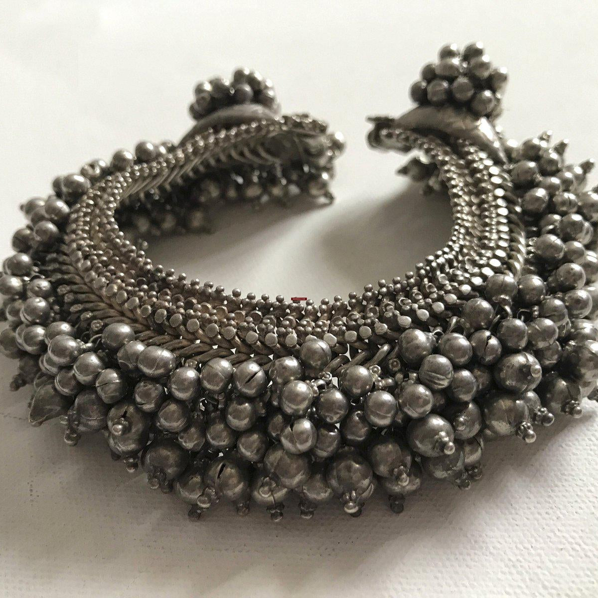 1203 Single Old Silver Anklet Payal Indian Jewelry - Antique Art ...