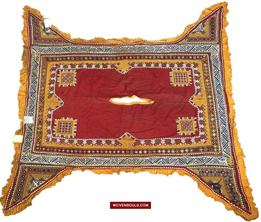 1216 Rare Vintage Ceremonial Camel Cover with Embroidery – WOVENSOULS ...