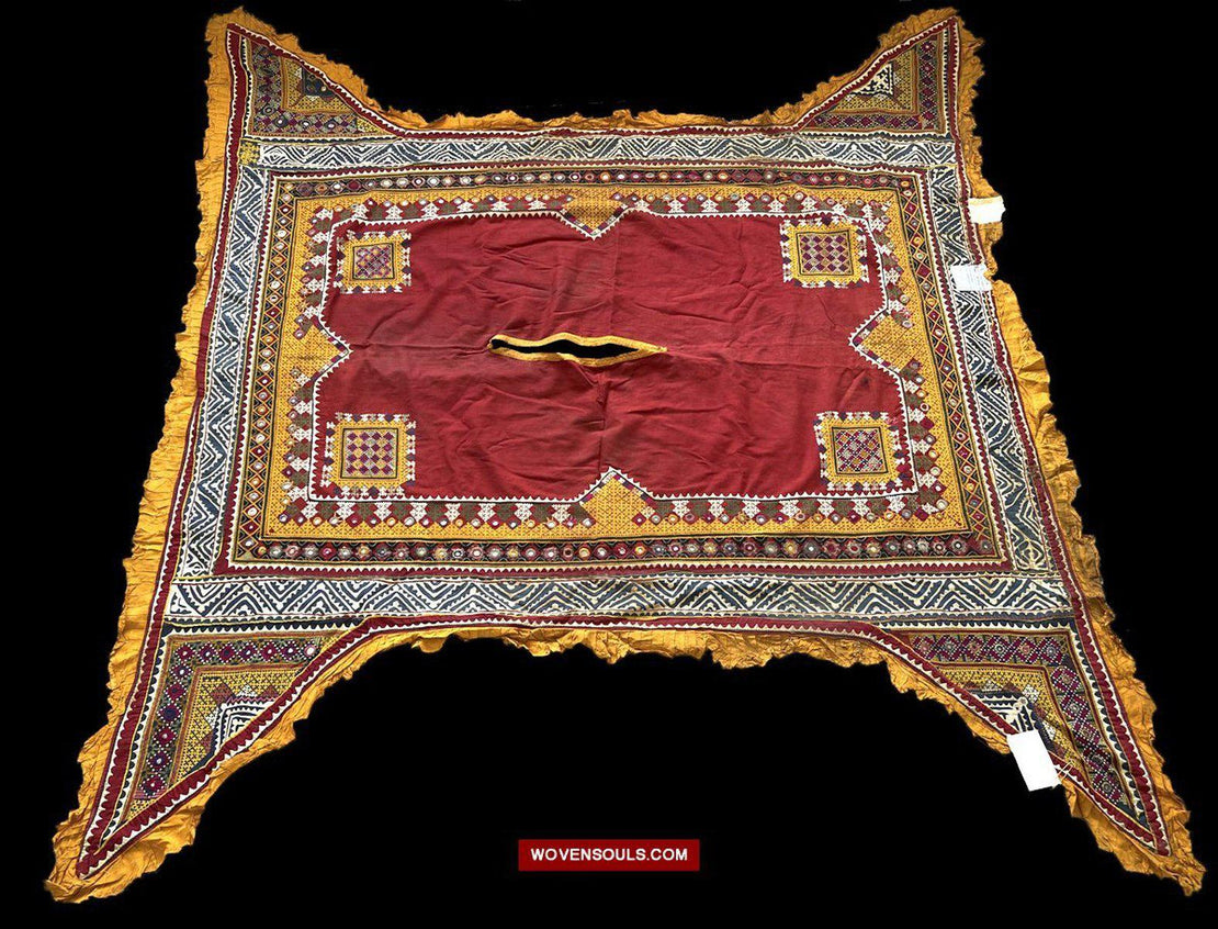 1216 Rare Vintage Ceremonial Camel Cover with Embroidery – WOVENSOULS ...