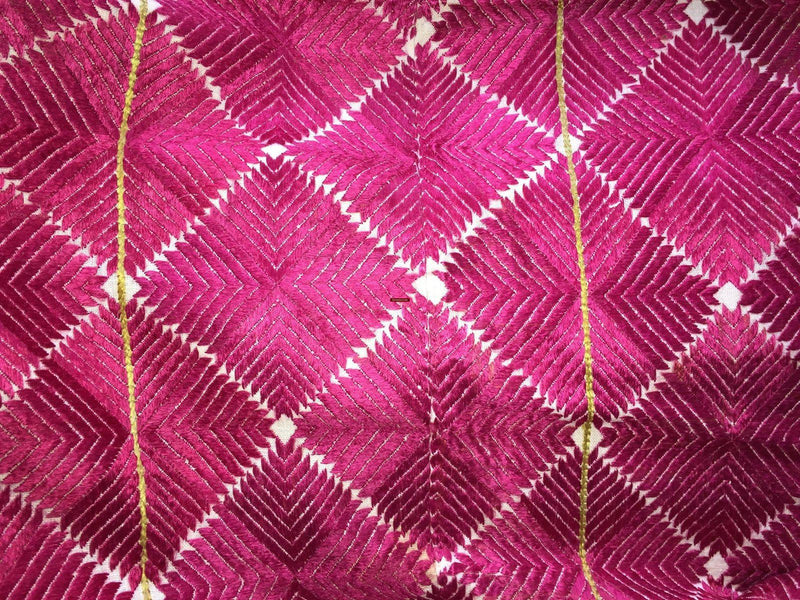 1233 Thirma Bagh Phulkari Textile Art of Punjab - Antique Art ...
