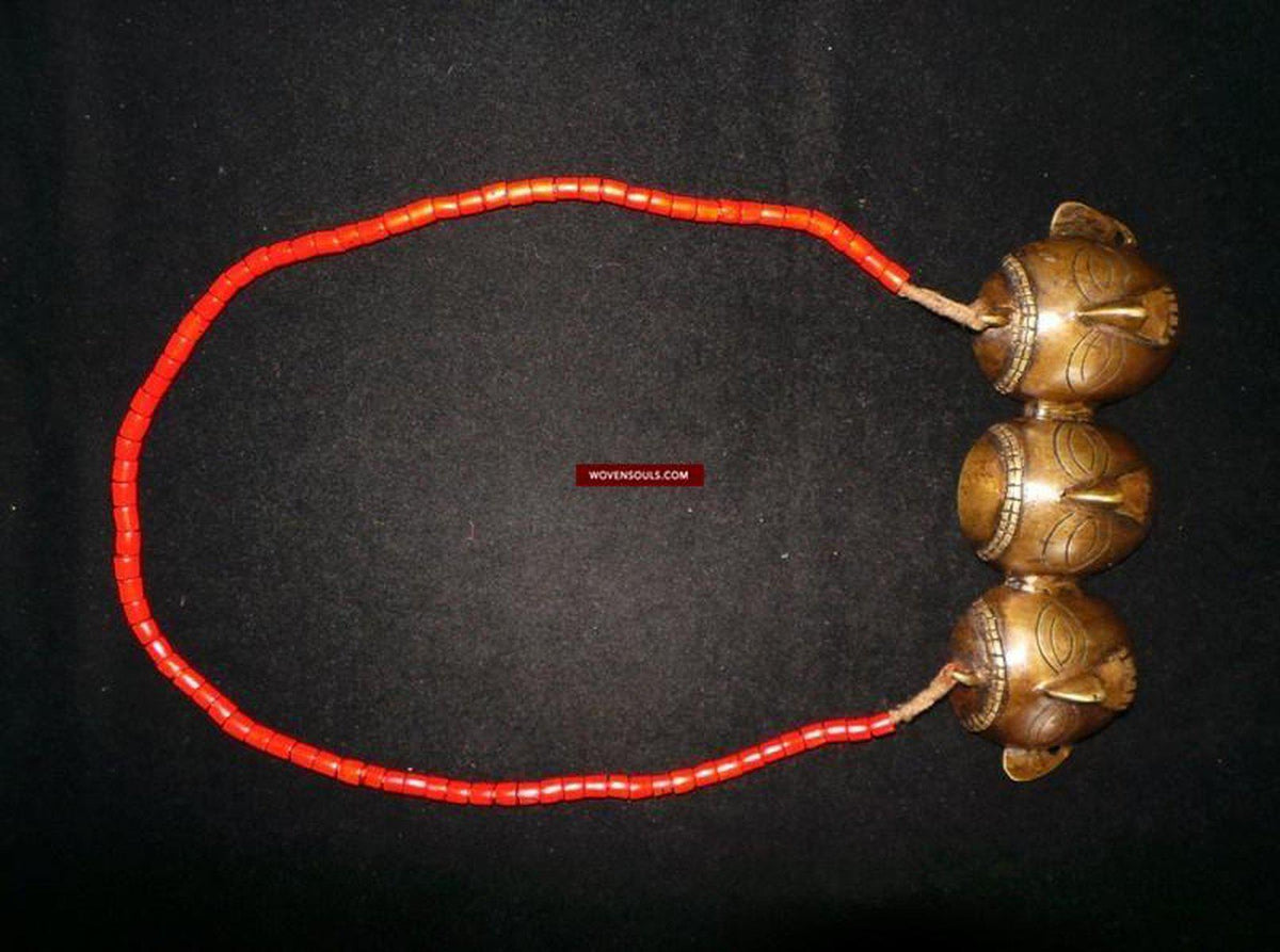 1247 SOLD Old Heirloom Naga Tribal Bead Necklace - WOVENSOULS Antique ...