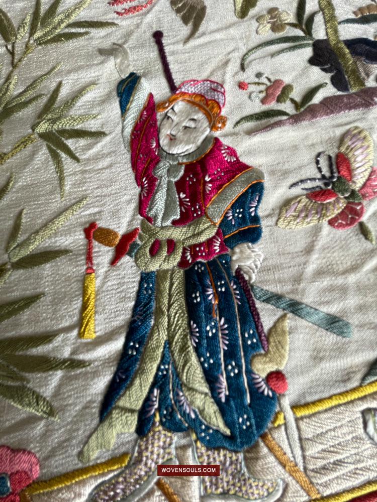 1254 Antique Manila Manton with Historical Scene - WOVENSOULS Antique ...