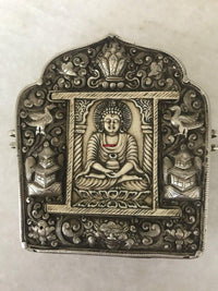1287 Rare Antique Tibetan Buddhist Silver Ghau - WOVENSOULS Antique ...