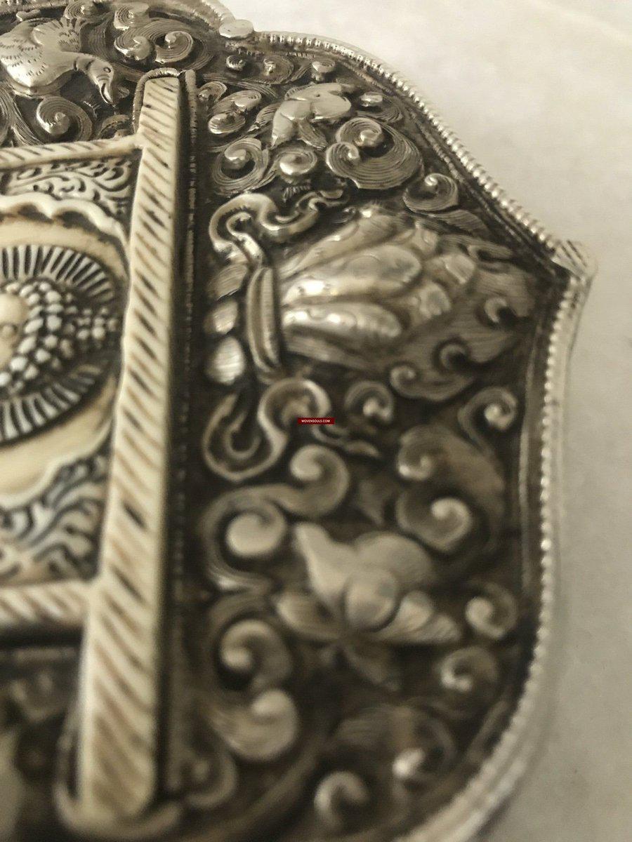 1287 Rare Antique Tibetan Buddhist Silver Ghau - WOVENSOULS Antique ...