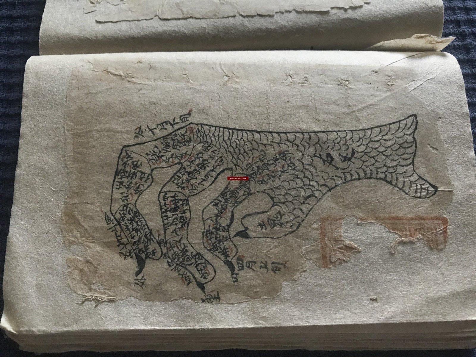1295 SOLD Antique Yao Shaman Ritual Manuscript with Illustrations ...