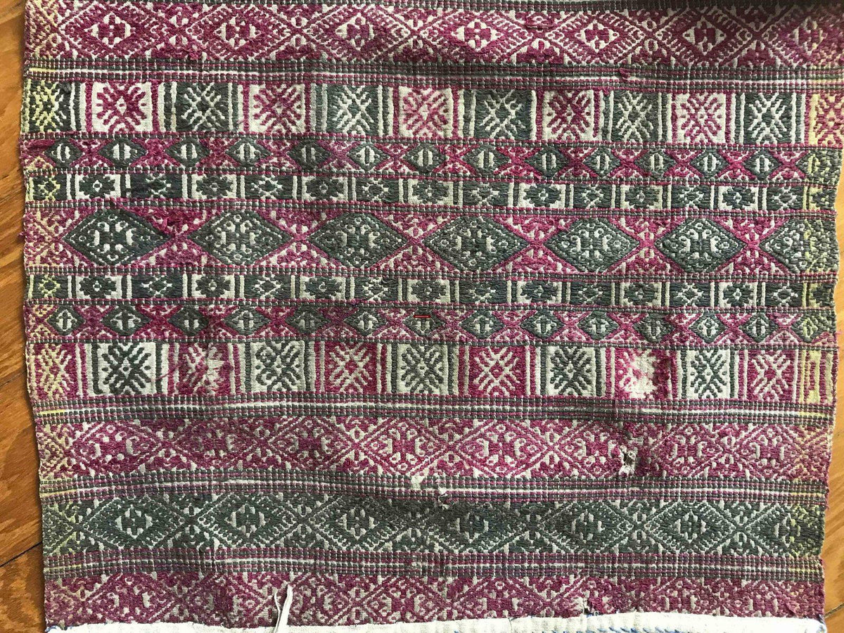 1300 Antique Bhutan Handwoven Sash - Kera - WOVENSOULS Antique Textiles ...