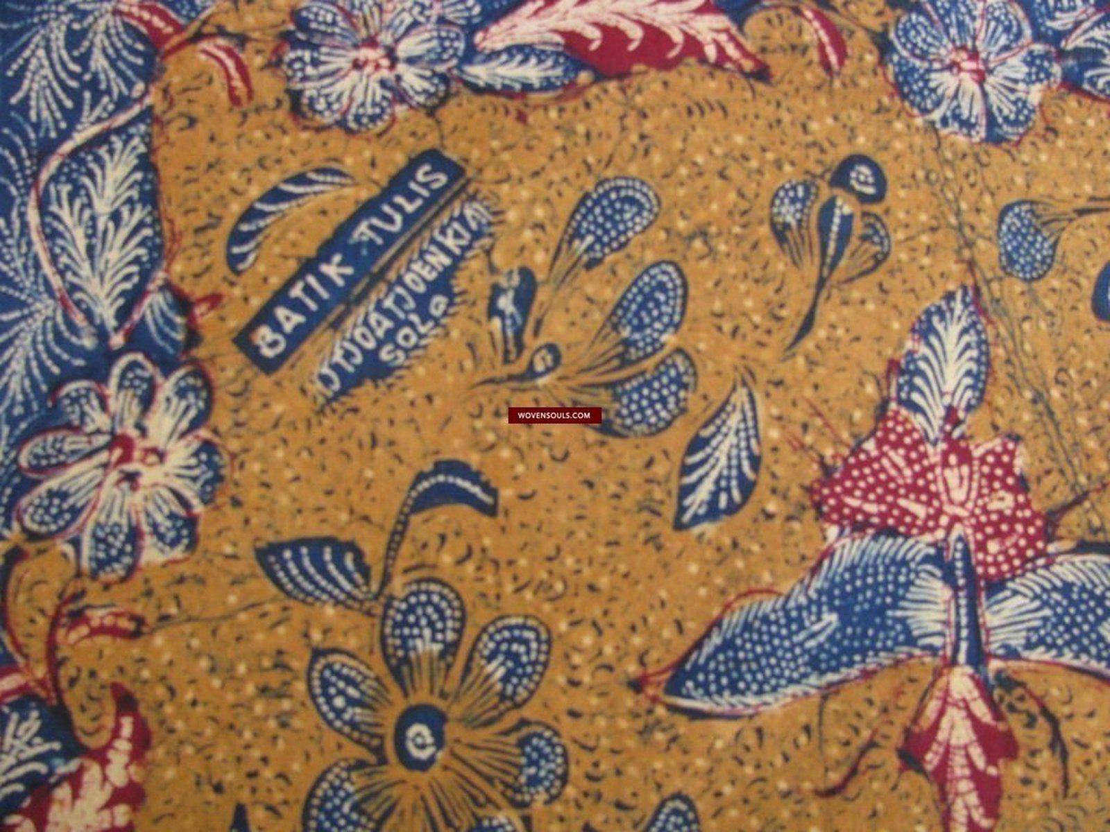 1304 SOLD Signed Antique Batik Tiga Negeri Textile Art from Indonesia ...
