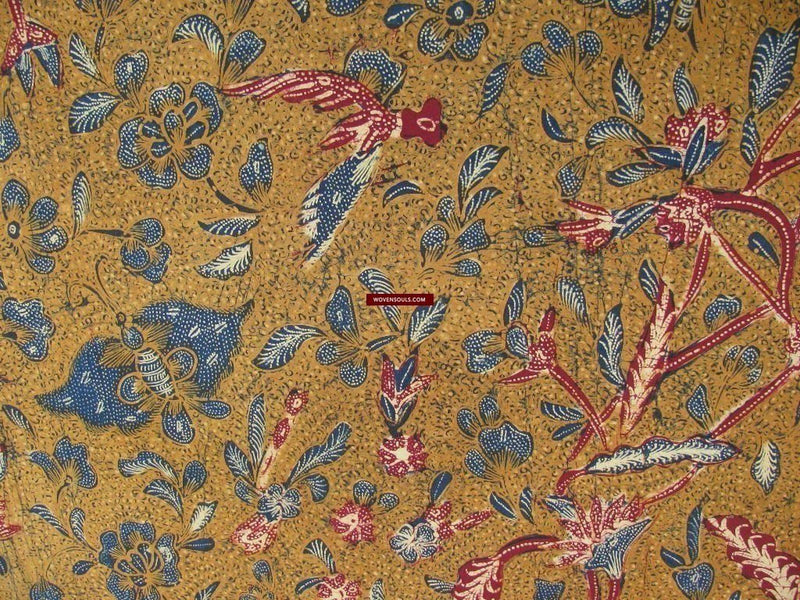 1304 SOLD Signed Antique Batik Tiga Negeri Textile Art from Indonesia ...