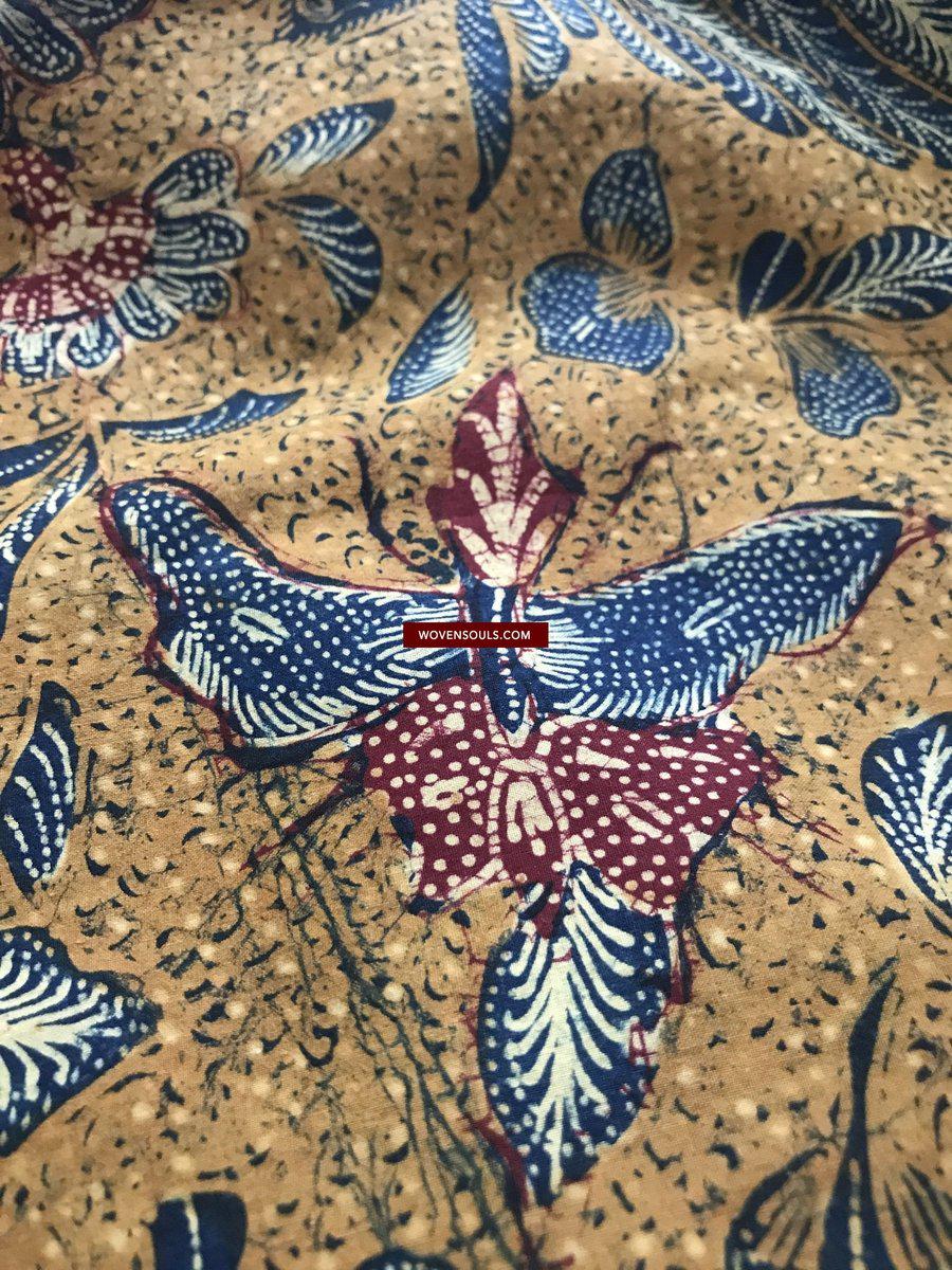 1304 SOLD Signed Antique Batik Tiga Negeri Textile Art from Indonesia ...