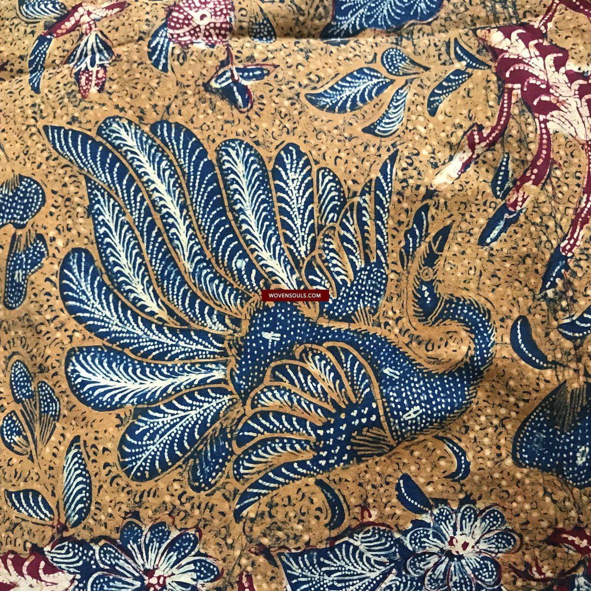 1304 SOLD Signed Antique Batik Tiga Negeri Textile Art from Indonesia ...