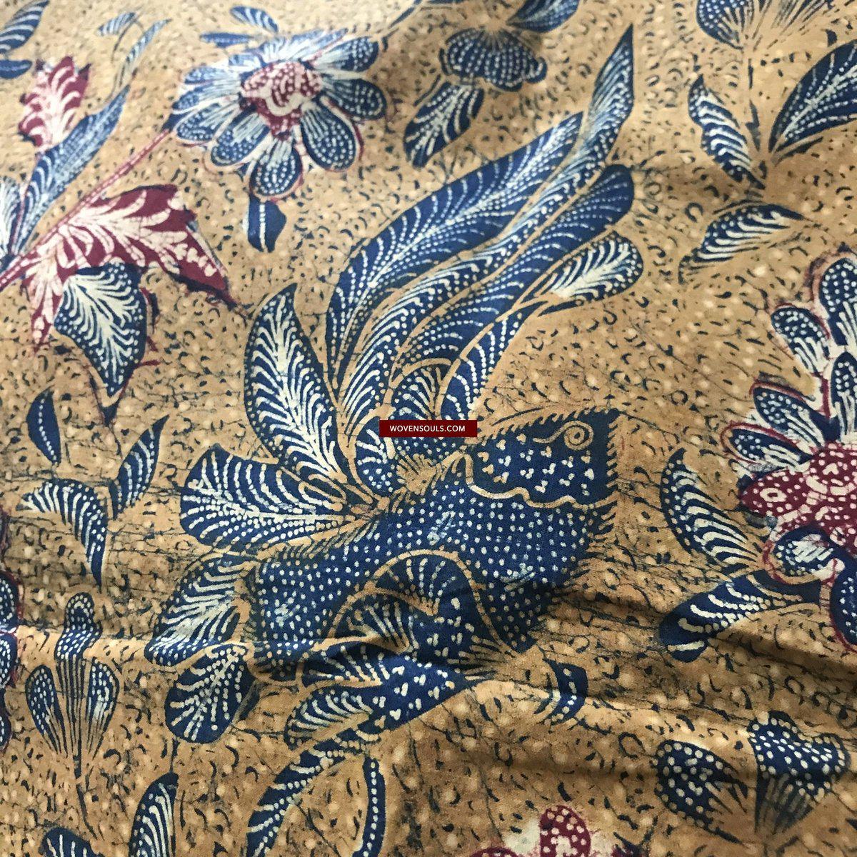 1304 SOLD Signed Antique Batik Tiga Negeri Textile Art from Indonesia ...