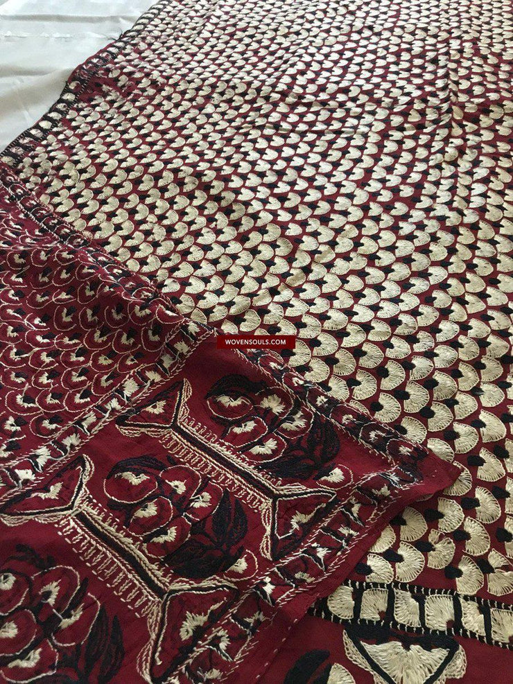1364 Superb Antique Sindh Odhana Abochani Wedding – WOVENSOULS Antique ...