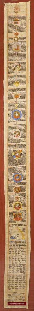 1386 Old Sikh Painted Manuscript with Gurmukhi Script – WOVENSOULS ...