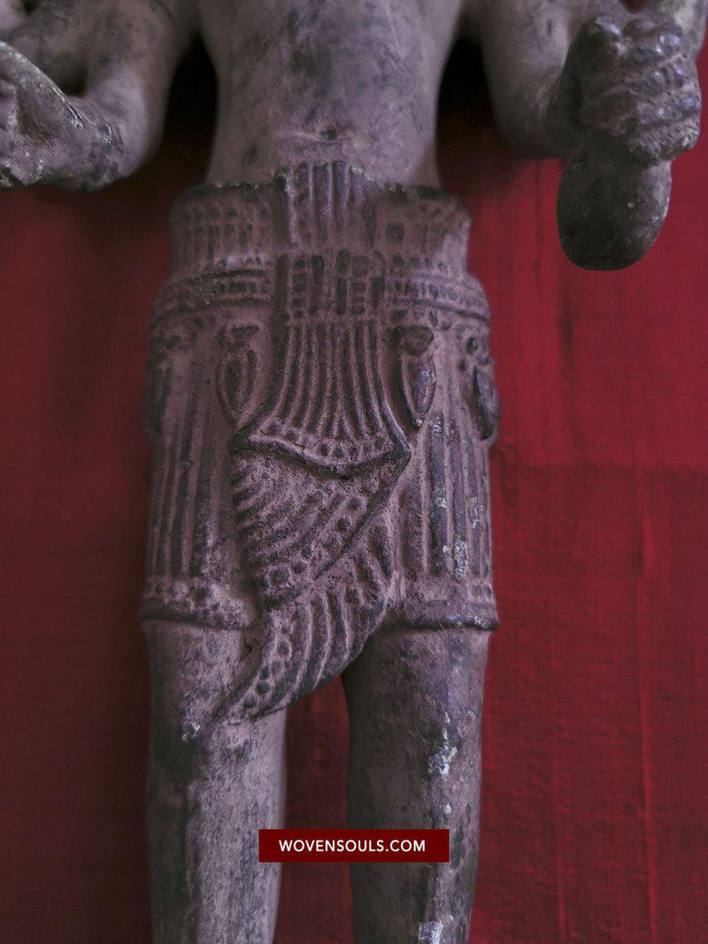 1387 Khmer Bronze Sculpture Idol Statues - WOVENSOULS Antique Textiles ...