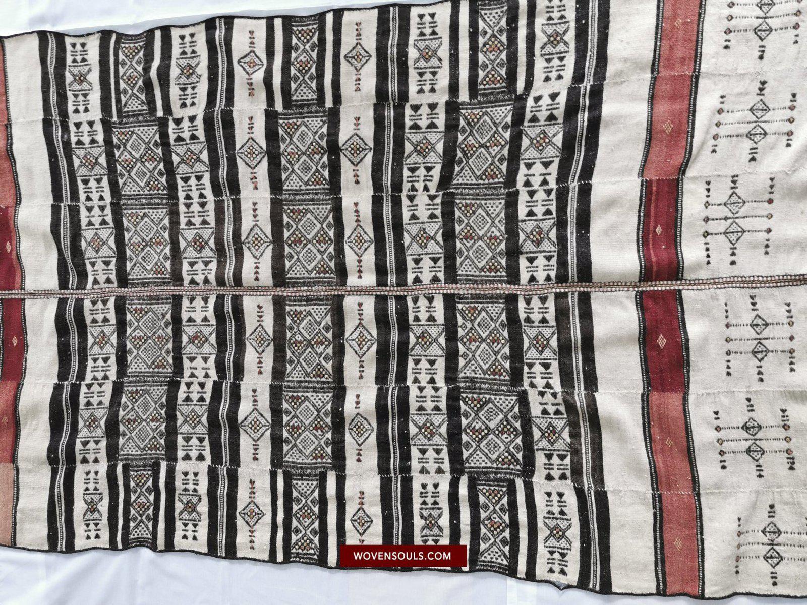 1396 Antique Fulani Shawl Blanket - WOVENSOULS Antique Textiles & Art ...