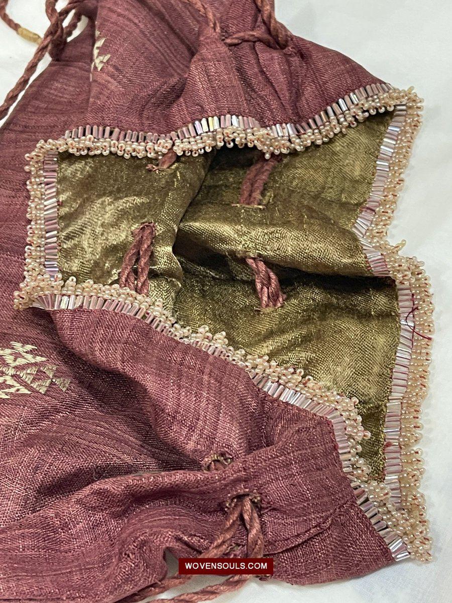 1398 Vintage Beaded Batua Pouch for Jewelry - Gujarat - Antique Art ...