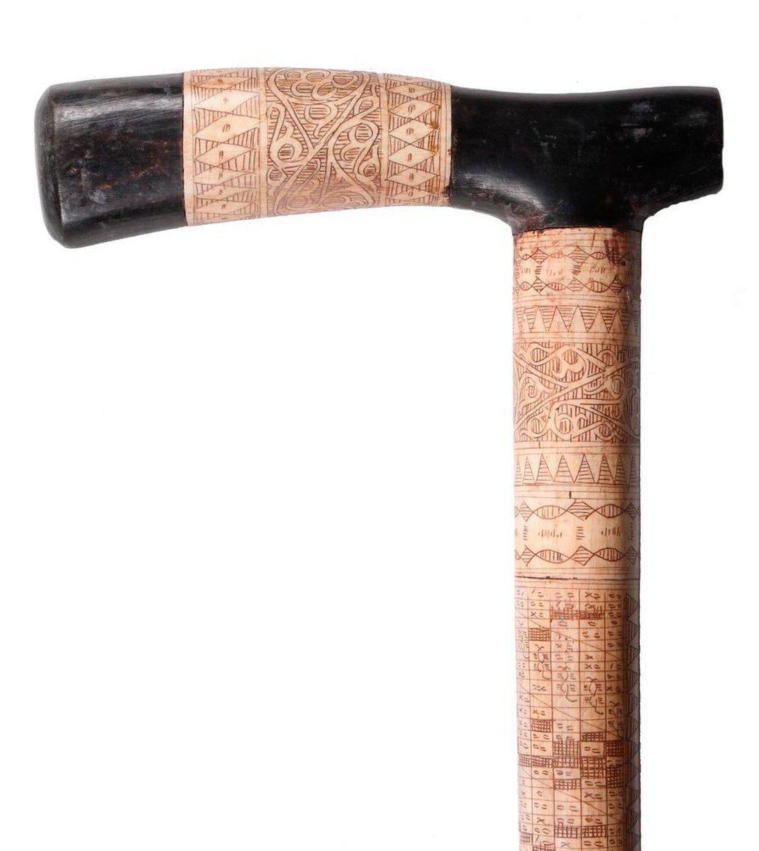 1427 Rare Unusual Batak Calendar Walking Stick - WOVENSOULS Antique ...