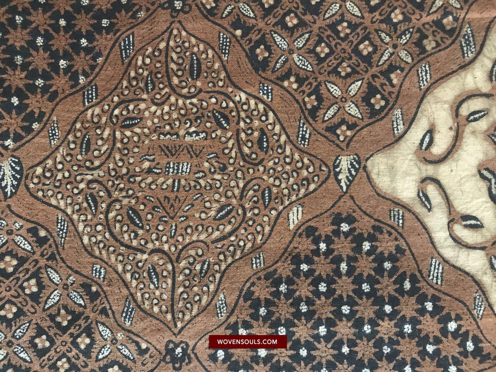 1431 Javanese Batik Kombinasi Sarong Textile - WOVENSOULS Antique ...