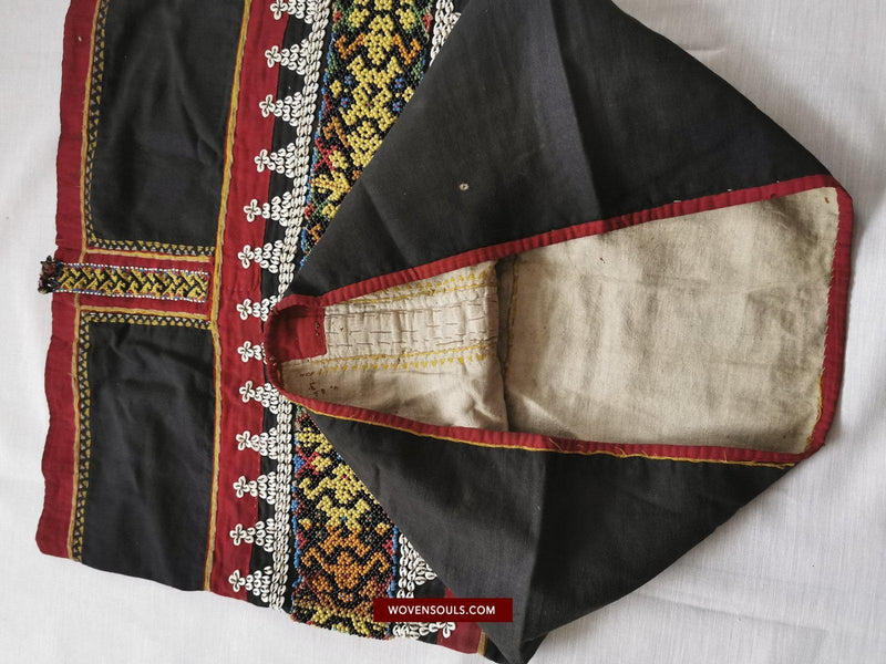 1440 Antique Iban Wedding Skirt Beaded Band Kain Lekok - WOVENSOULS ...